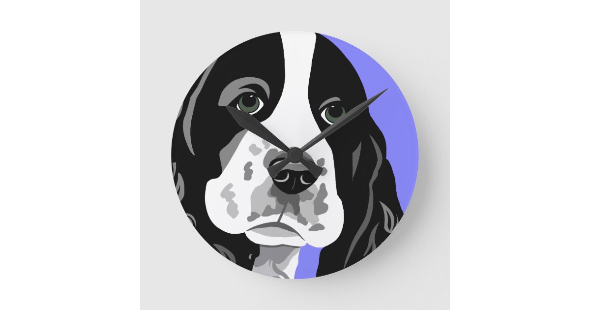 Springer Spaniel Art Clocks | Zazzle