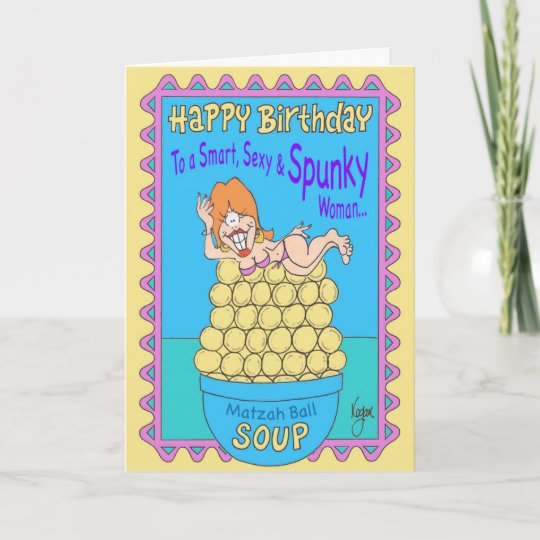 SPUNKY WOMAN Birthday Card | Zazzle.co.uk