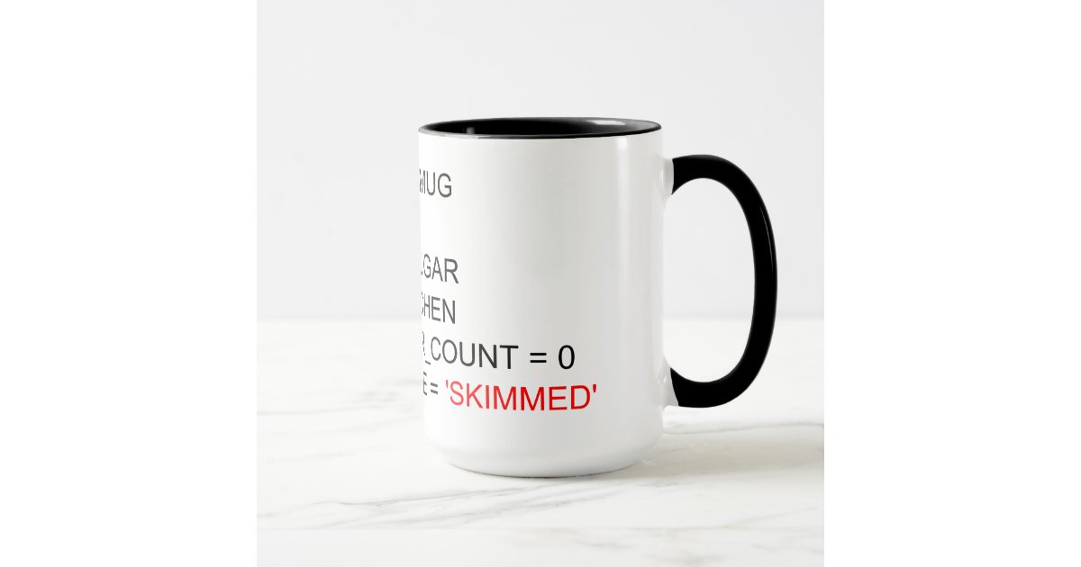 SQL PROGRAMMING TEA MUG | Zazzle