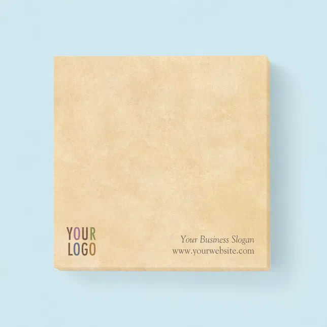 Square Post-it® Notes with Company Logo No Minimum | Zazzle