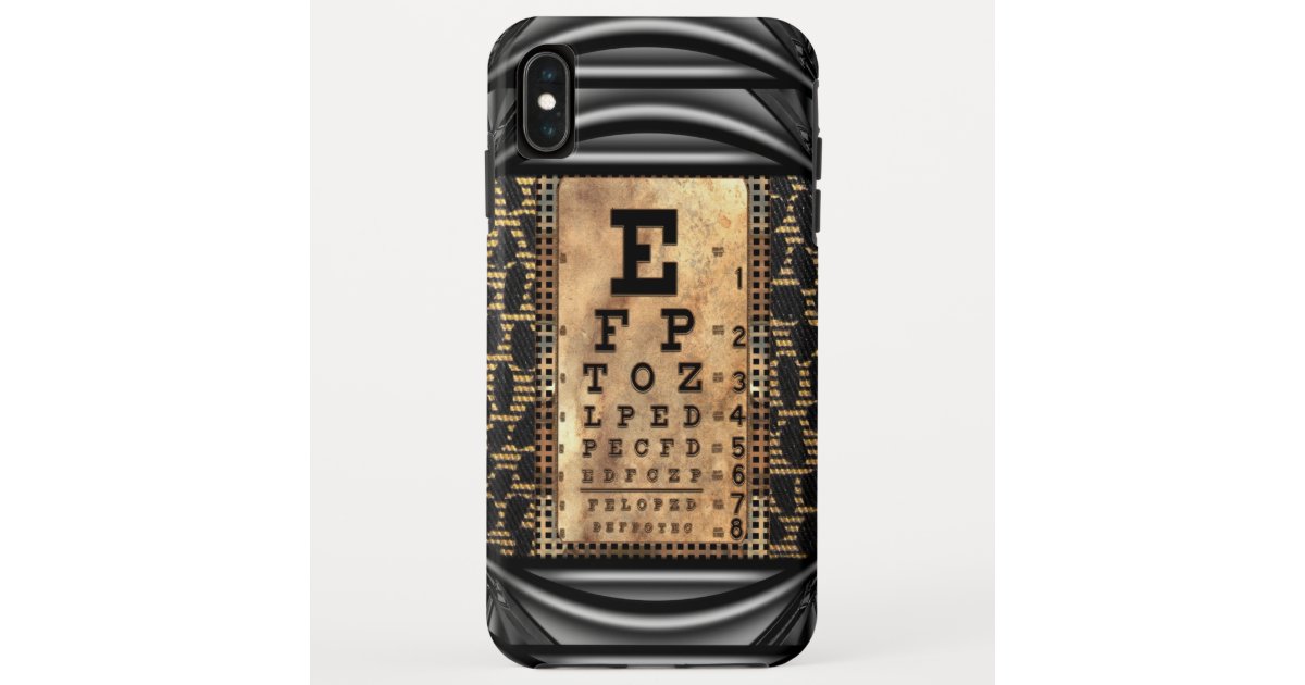 Squint Vintage IV Eye Chart Cool Case-Mate iPhone Case | Zazzle