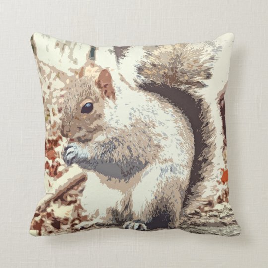 Squirrel Cushion | Zazzle.co.uk
