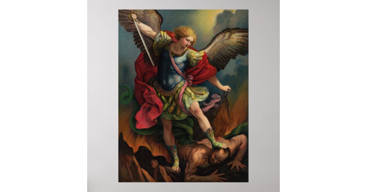 St. Michael the Archangel Large Poster | Zazzle