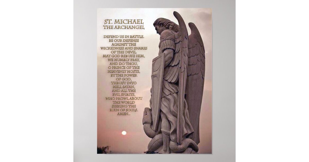 St. Michael the Archangel, Poster | Zazzle