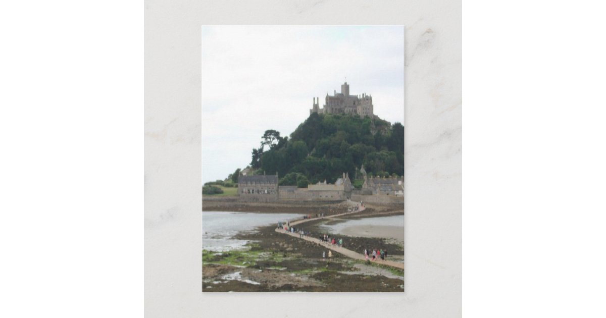 ST MICHAELS MOUNT CORNWALL POSTCARD | Zazzle