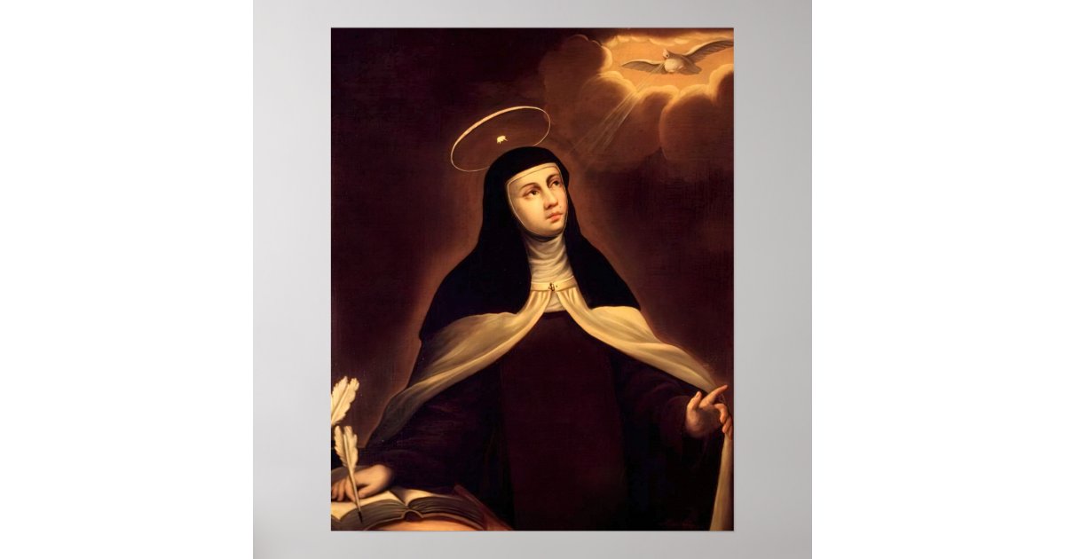 St Teresa de Avila Catholic Saint Therese Arco Poster | Zazzle