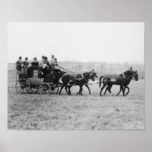 Stagecoach Cross Country Race Photograph Poster | Zazzle