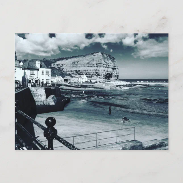 Staithes harbour view, North Yorkshire. Postcard | Zazzle