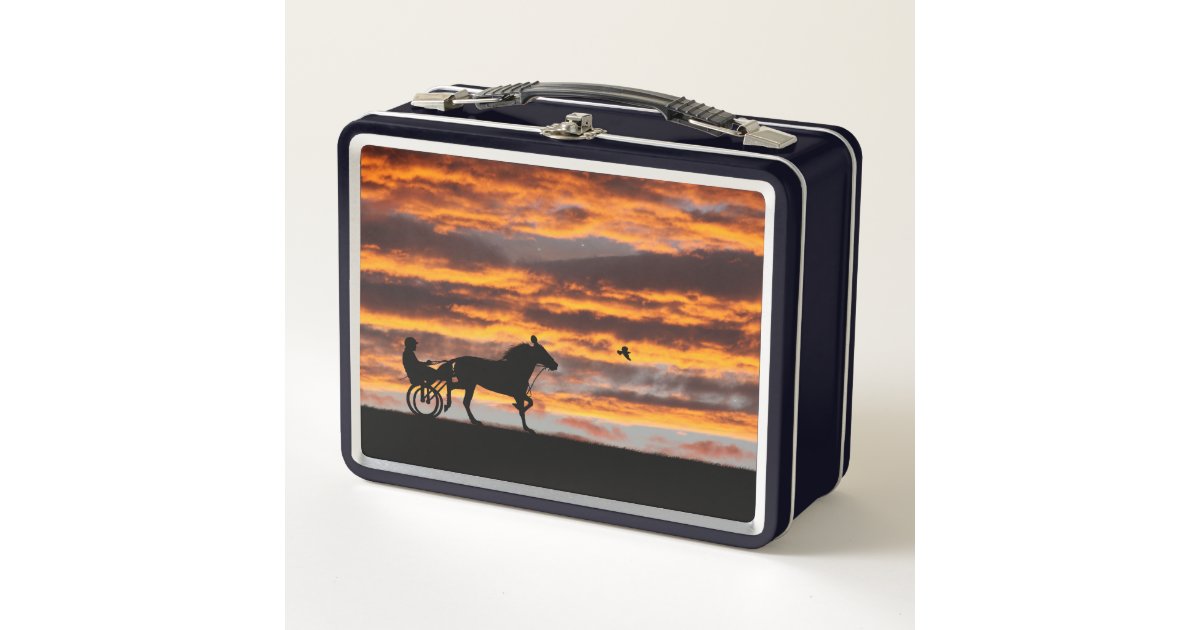 Standardbred Trotting Racehorse Lunch Box | Zazzle