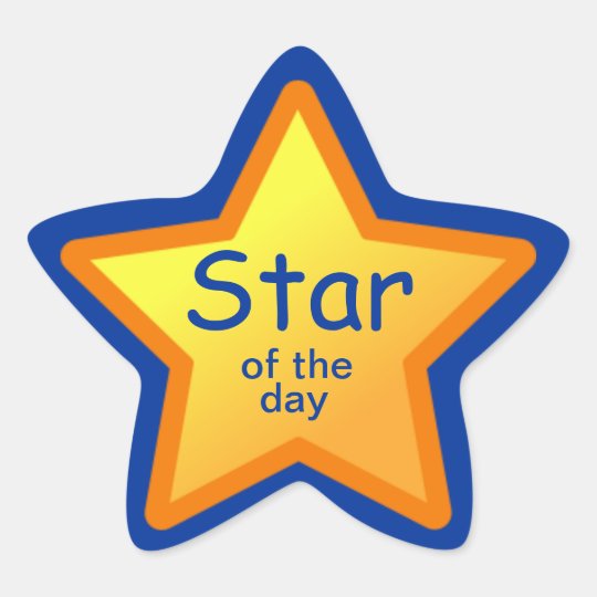Star of the Day Stickers for Students | Zazzle.co.uk
