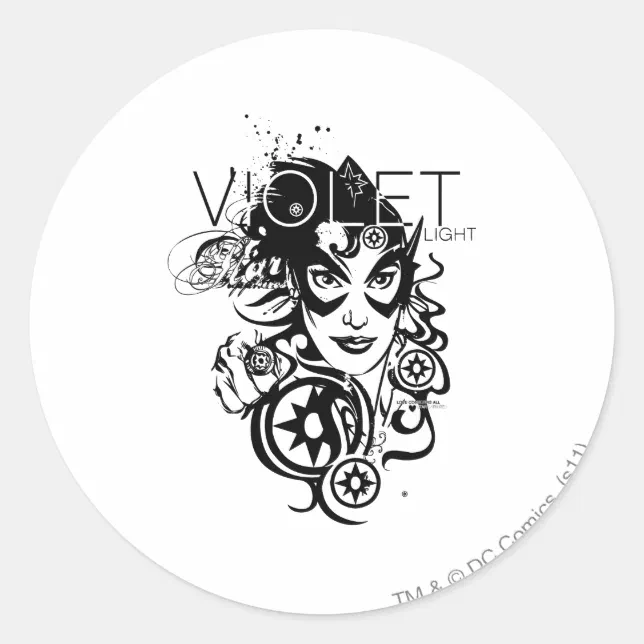 Star Sapphire Graphic 4 Classic Round Sticker | Zazzle
