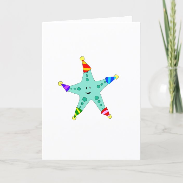 Starfish Happy Birthday card | Zazzle