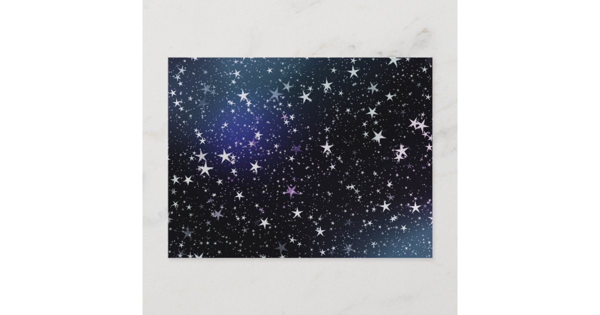 Stars night sky postcard | Zazzle