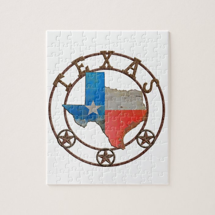 State of Texas Wrought Iron Jigsaw Puzzle | Zazzle.co.uk