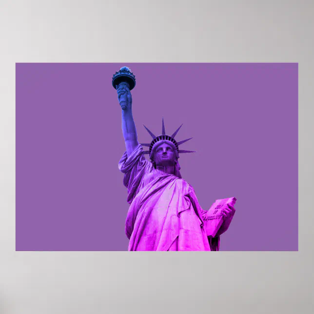 Statue of Liberty Pop Art Poster | Zazzle