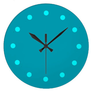 Teal Wall Clocks | Zazzle.co.uk
