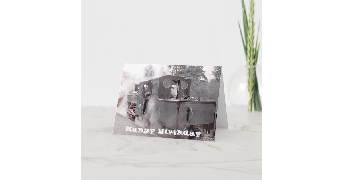 STEAM TRAIN CARD | Zazzle