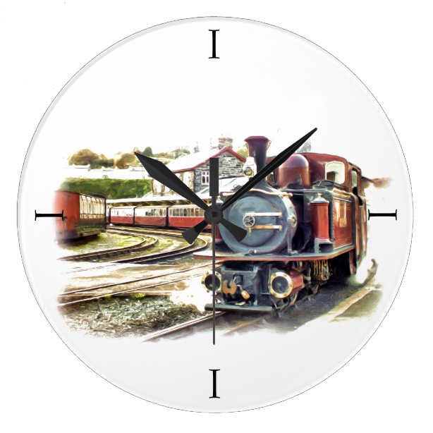 Steam Train Wall Clocks | Zazzle UK