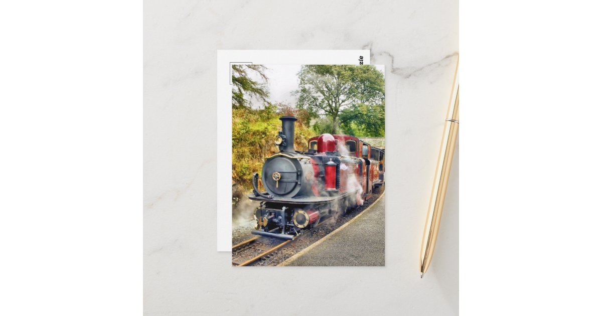 STEAM TRAIN POSTCARD | Zazzle