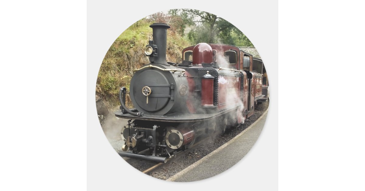 STEAM TRAINS CLASSIC ROUND STICKER | Zazzle