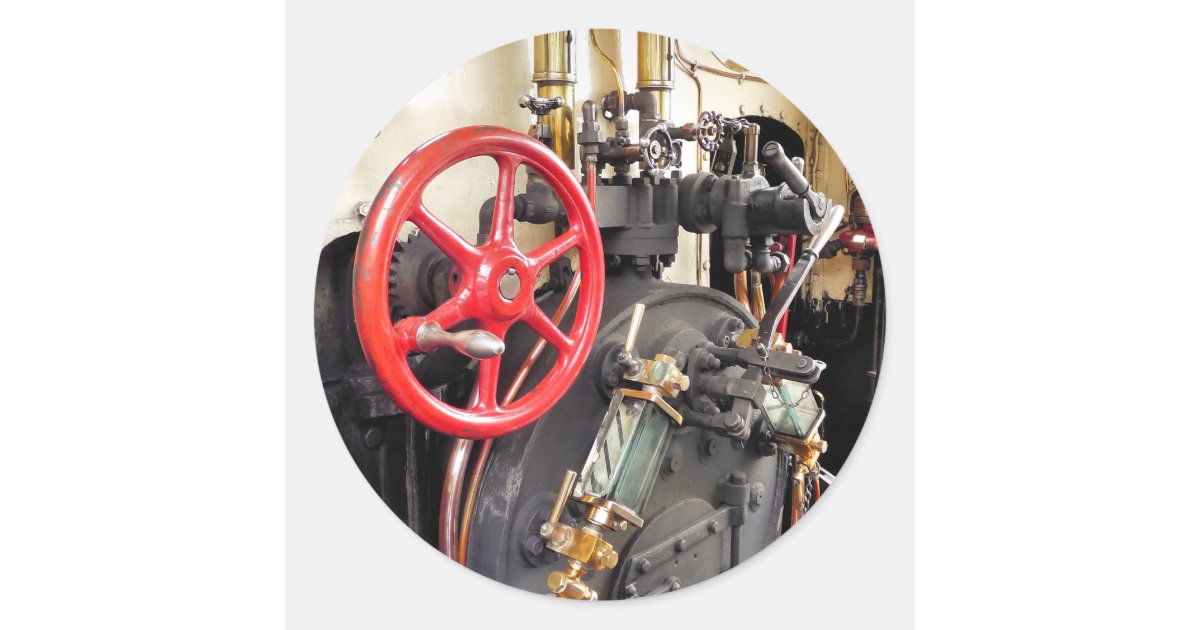 STEAM TRAINS CLASSIC ROUND STICKER | Zazzle