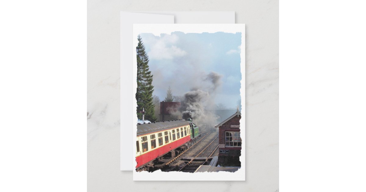 STEAM TRAINS INVITATIONS | Zazzle