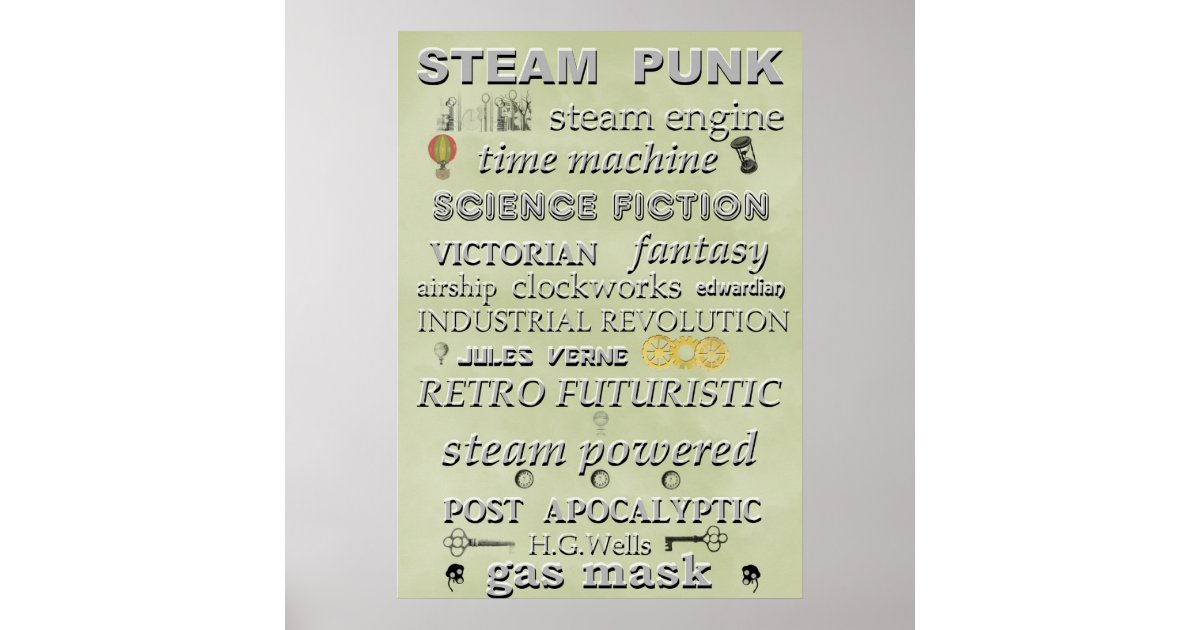 Steampunk Subway Art Poster | Zazzle