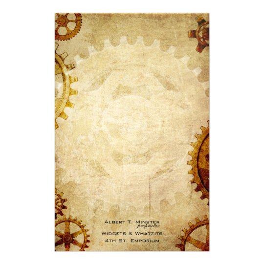 Steampunk Vintage Paper Stationery | Zazzle.co.uk