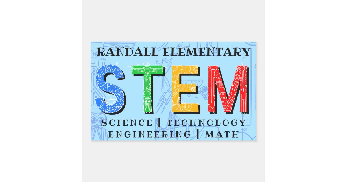 STEM Educational Rectangular Sticker | Zazzle