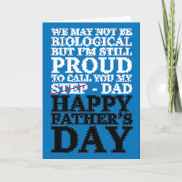 Step-Dad Happy Father's Day Card | Zazzle.co.uk
