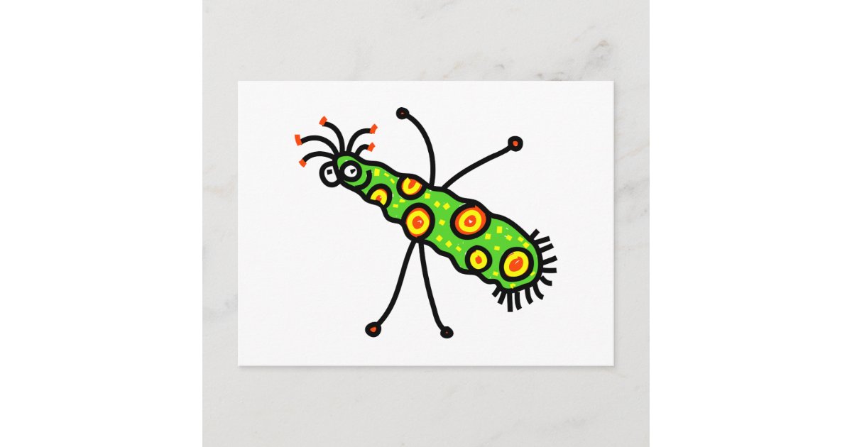 Stick Cartoon Germ Postcard | Zazzle