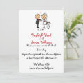 Stick Figure Wedding Invitation | Zazzle