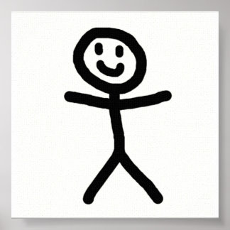 Stickman Posters | Zazzle.co.uk