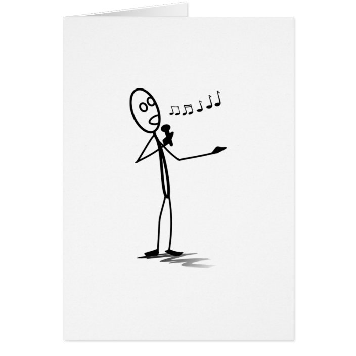 Stickman Singing | Zazzle.co.uk
