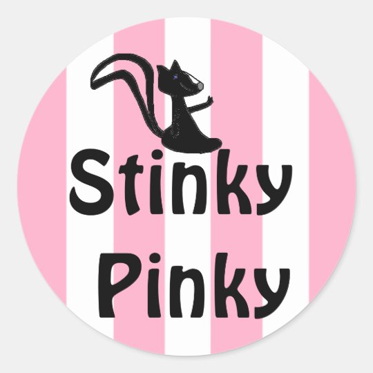 Stinky Pinky Stickers | Zazzle.co.uk