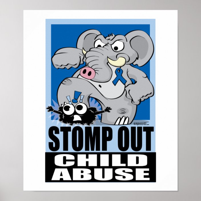 Stomp Out Child Abuse Poster | Zazzle.co.uk