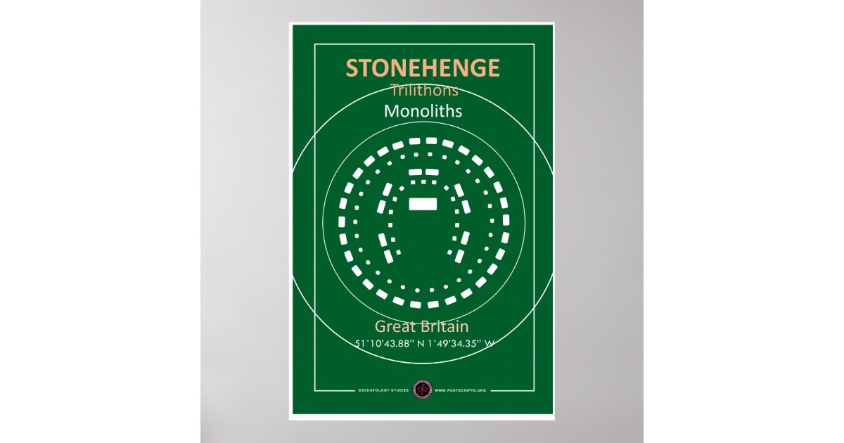 Stonehenge Layout Poster | Zazzle