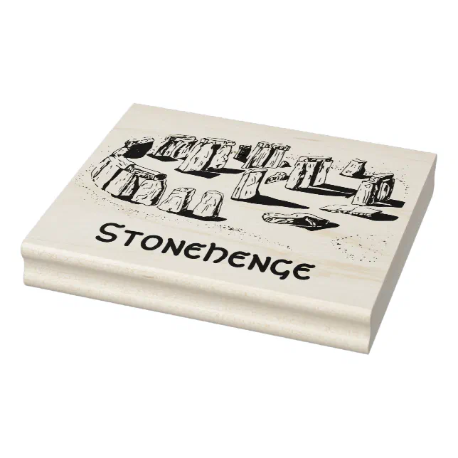 Stonehenge Line Art Drawing Rubber Stamp | Zazzle