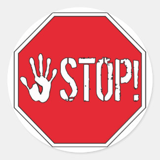 Stop Sign Stickers | Zazzle.co.uk