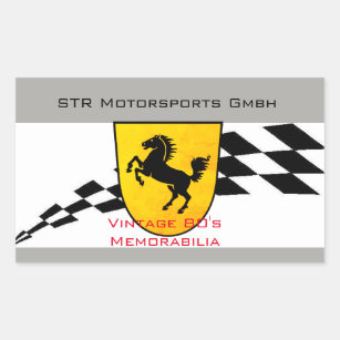 Motorsport Stickers & Labels | Zazzle UK