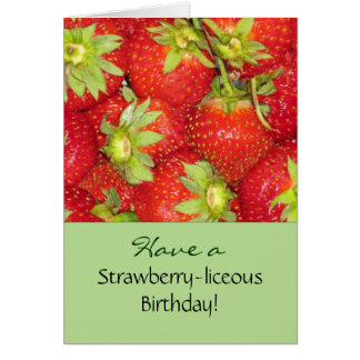 Strawberry Birthday Cards & Invitations | Zazzle.co.uk