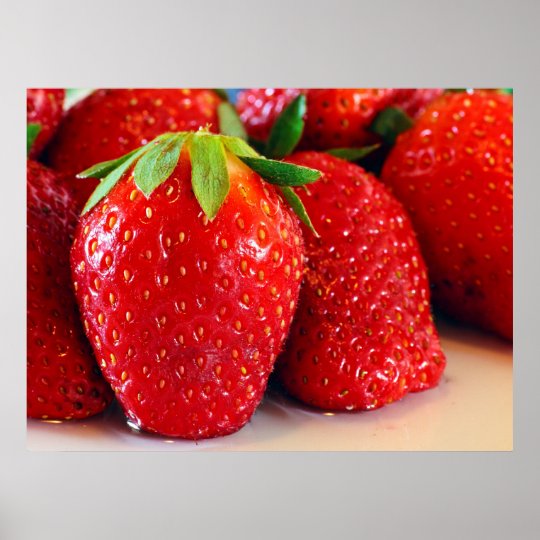 Strawberries Poster | Zazzle.co.uk