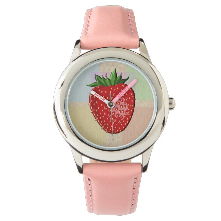 Strawberry - Ladies designer watch | Zazzle.co.uk