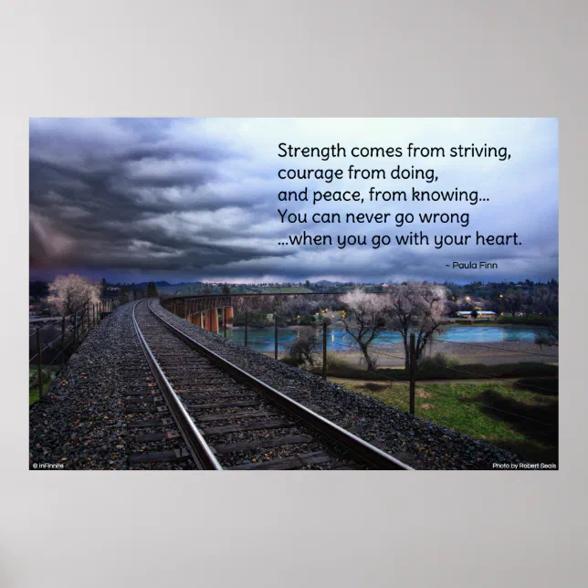 Strength comes from striving...Motivational poster | Zazzle
