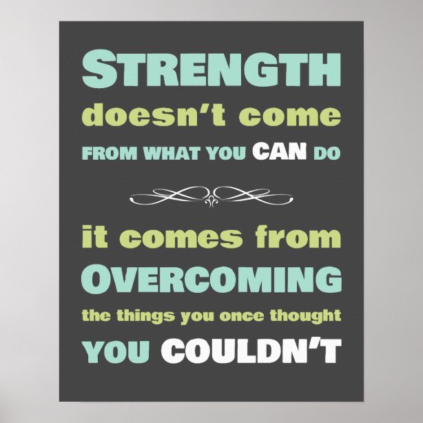 Strength Posters & Prints | Zazzle UK