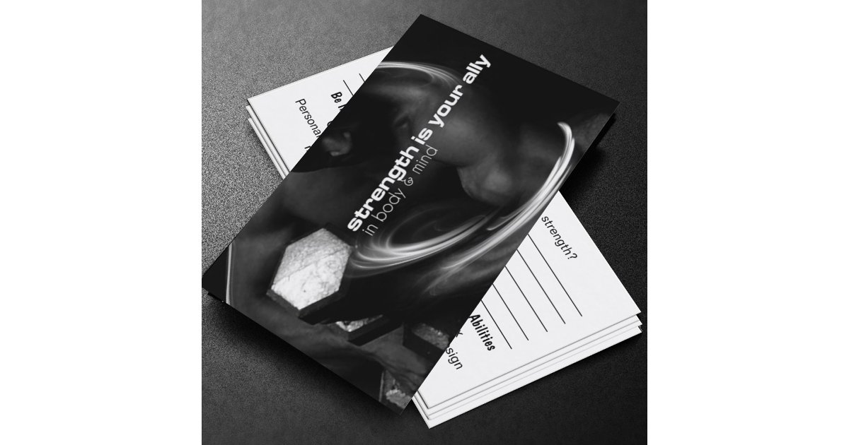 Strength Training Handout Card | Zazzle