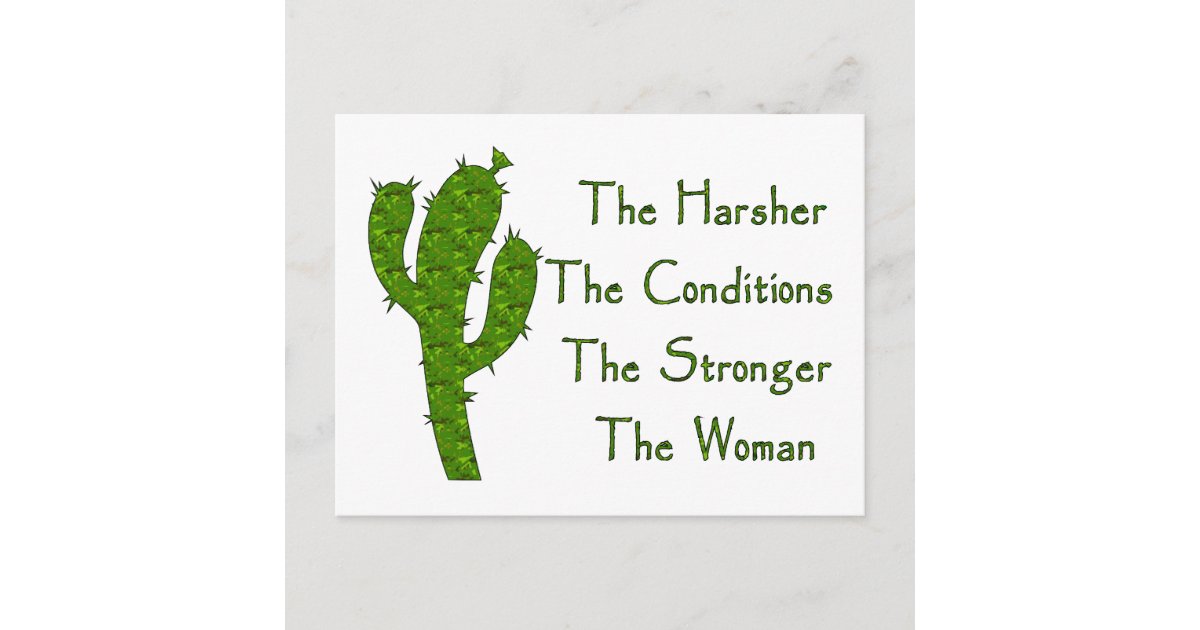 Strong Woman Postcard | Zazzle