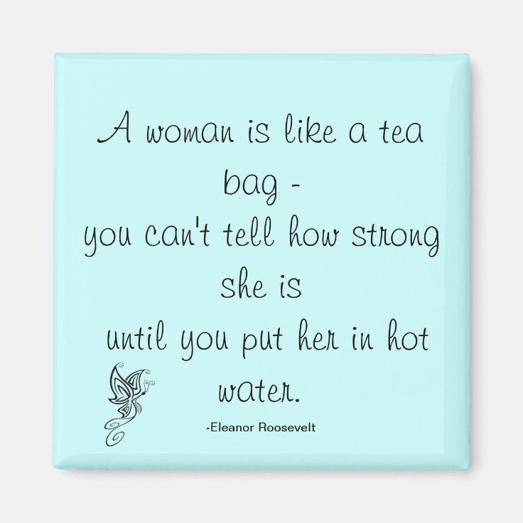 Strong Women Quote Roosevelt Magnet | Zazzle