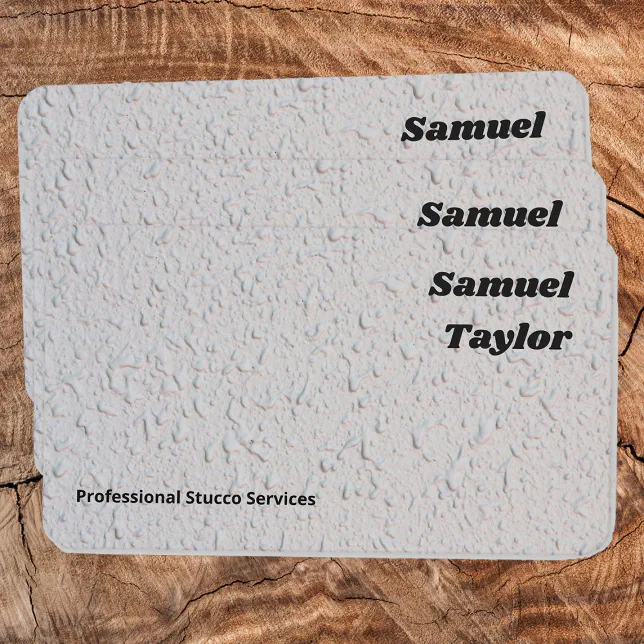 Stucco Business Card | Zazzle