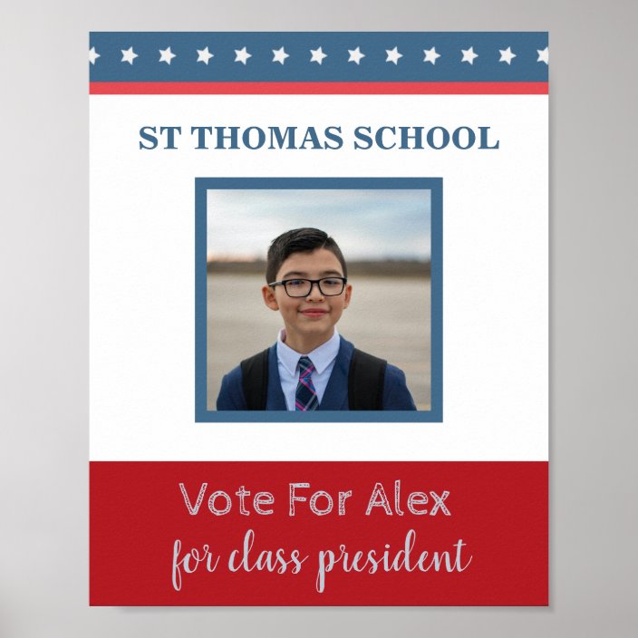 student election campaign with photo poster | Zazzle.co.uk